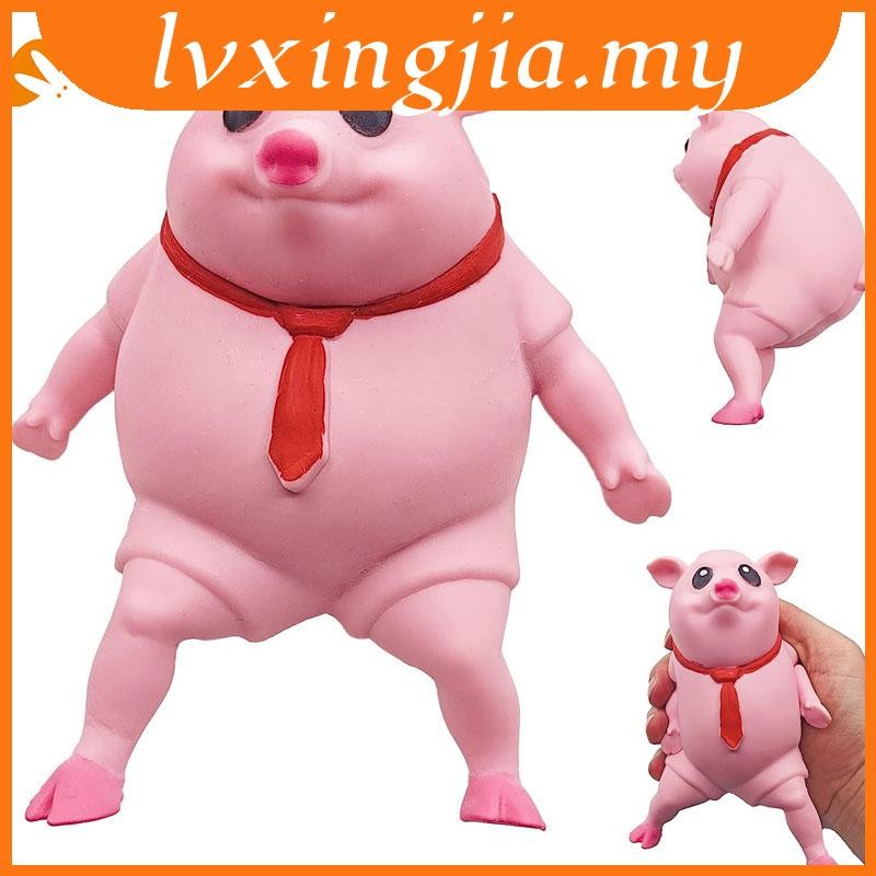 Hychumey Piggy Squeeze Toy Cute Pink Pig Squishy Sensory Animal Piggy ...