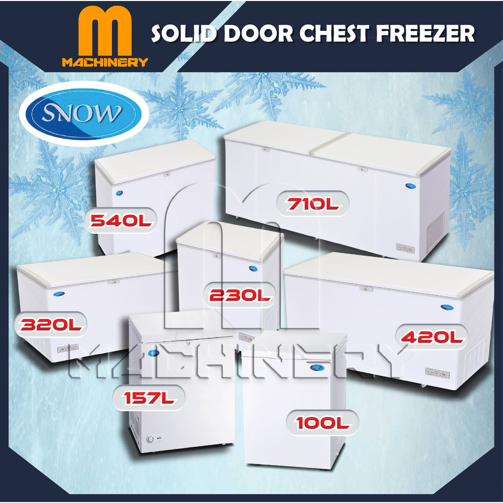 M.Machinery SNOW Solid Door Chest Freezer (Lifting Door Series ...