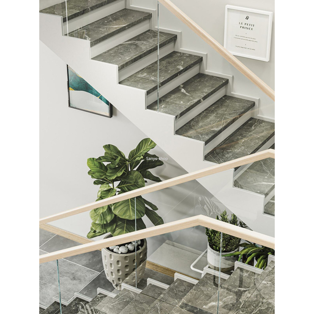 Solid Wood Handrails, Carded Glass, Slotted Duplex Wood, Simple Stair ...