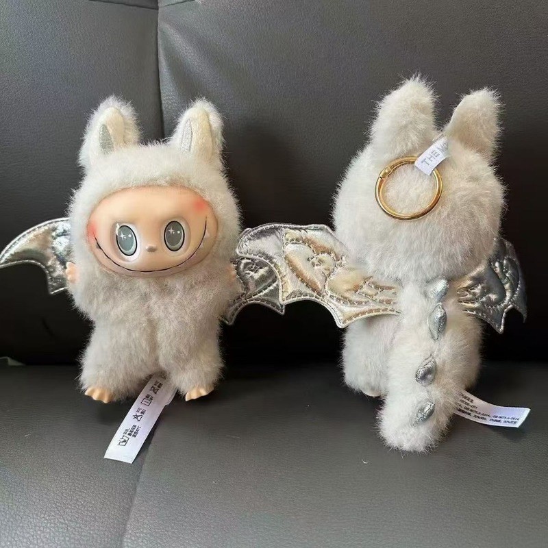 21.5cm Pop Mart Labubu Zimomo Angel Plush Doll Cute Cartoon Labubu ...