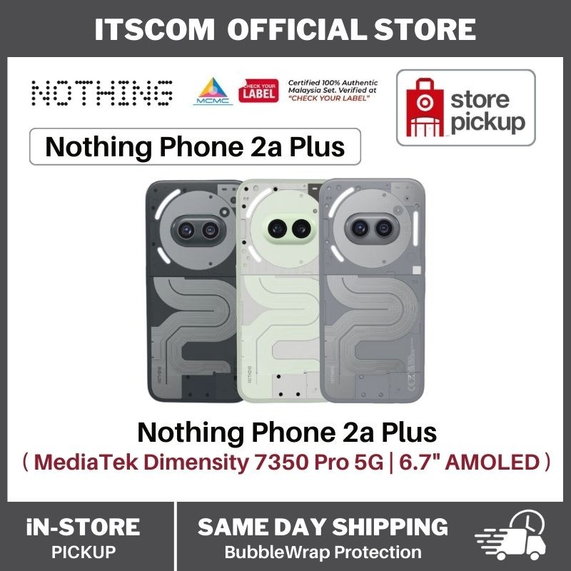 Nothing Phone (2a) Plus | Dimensity 7350 Pro 5G | Triple 50MP Camera | 5000mAh | 6.7" 120Hz ...
