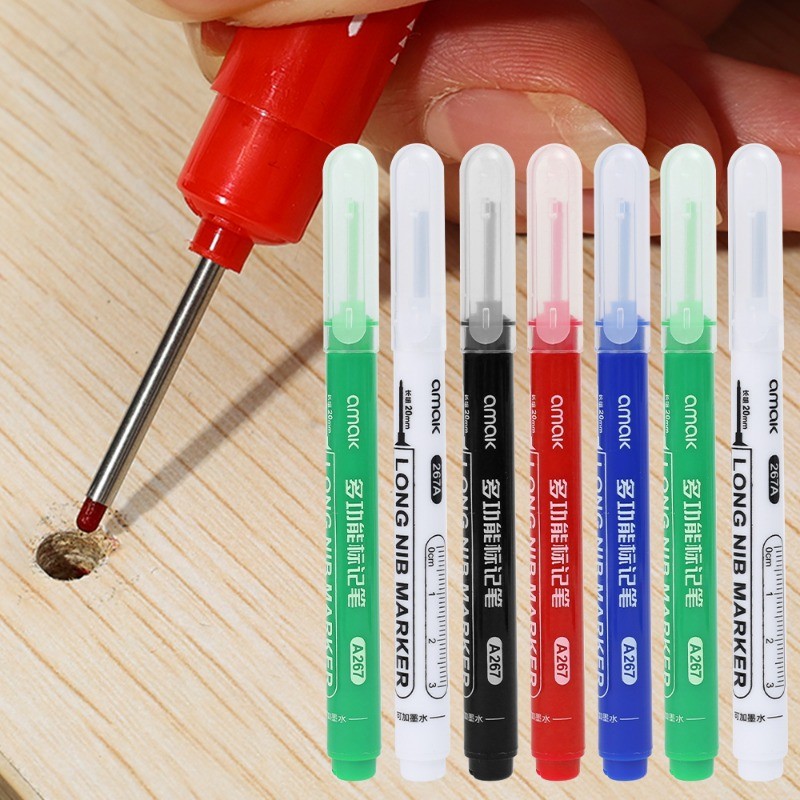 [ Featured ] 45mm 3 Color Add Ink Marker Pen - Deep Hole Woodworking ...