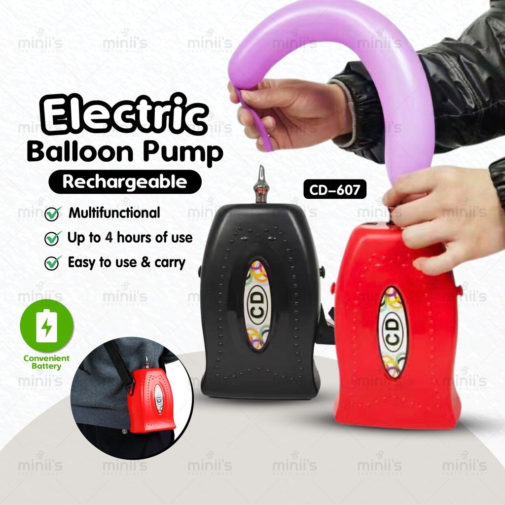 Miniis Rechargeable Plug in Portable Air Pump Long Balloon Magic Clown ...
