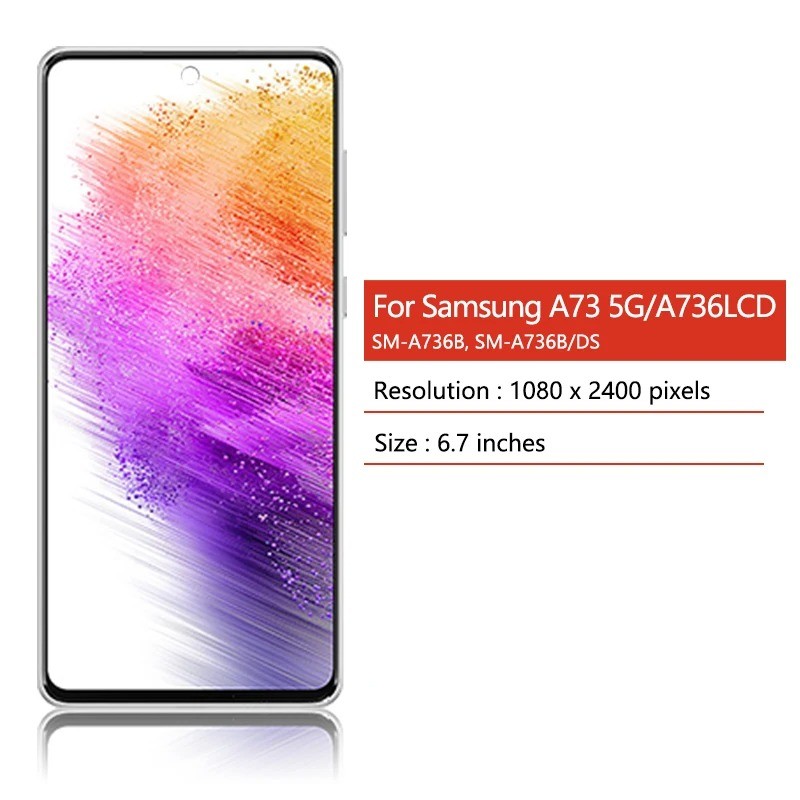 AMOLED LCD Screen For Samsung A73 5G Display A736 LCD Touch Screen ...