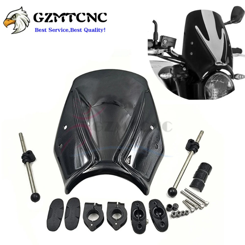 XSR700 XSR900 Windscreen Windshield Sport Wind Deflector Shield Screen ...