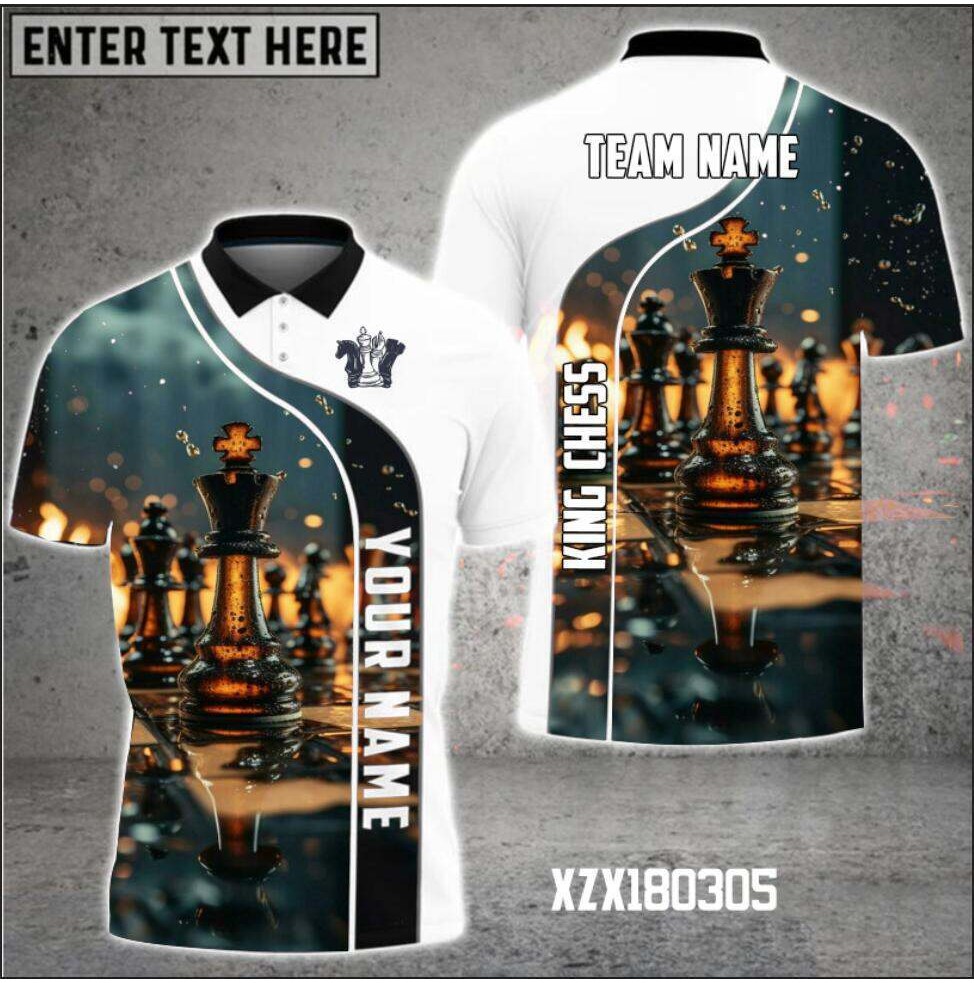 3D polo T-shirt - Traits in Chess Create Individual Fashion Trend, New ...