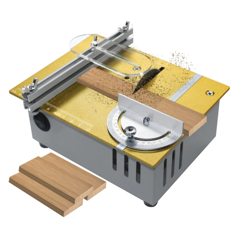 Mini Portable Table Saw, Adjustable Cut Depth Precision Table Saw, for ...