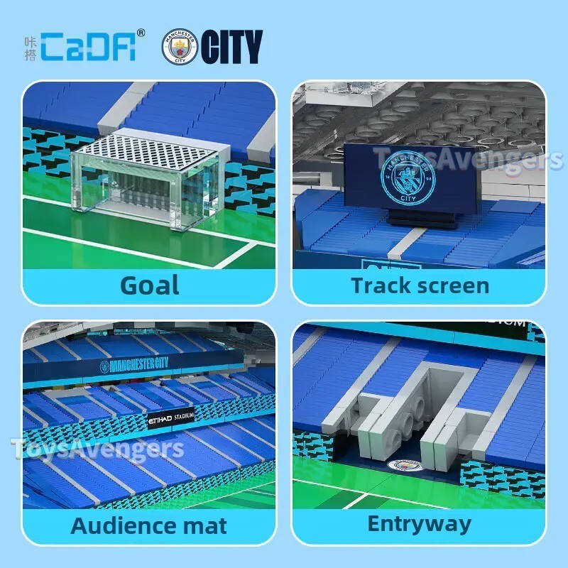 City of Manchester Stadium Building Blocks Bricks Etihad Stadium ...