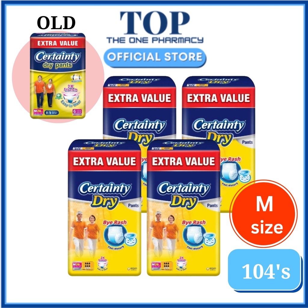 Certainty DryPants Jumbo Pack M104/ L88/ XL80 | Shopee Malaysia