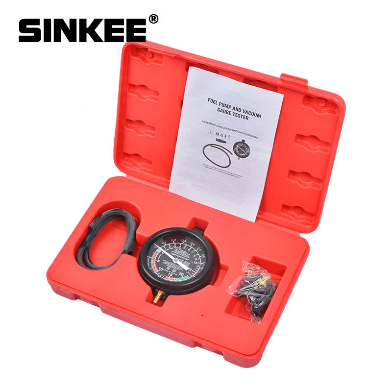 TU-1 Carburetor Vacuum Fuel Pump Pressure Tester Gauge Test Kit Exhaust ...