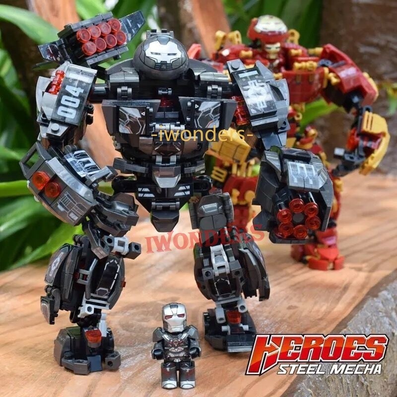 2024 Super hero Mech Series Red War Machine Buster Hulkbuster Armor ...