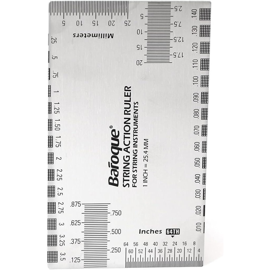 Baroque String Action Ruler Gauge Tool In/mm String Action Ruler for ...