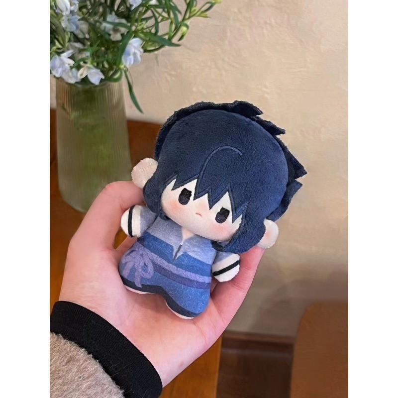Naruto Uzumaki & Sasuke Uchiha 10cm Printed Nunu Plush Doll Keychain ...