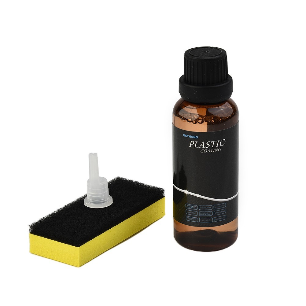 【SUFA】50ml Car Wax Liquid Rubber Interior Parts Repair Car Care Plastic ...