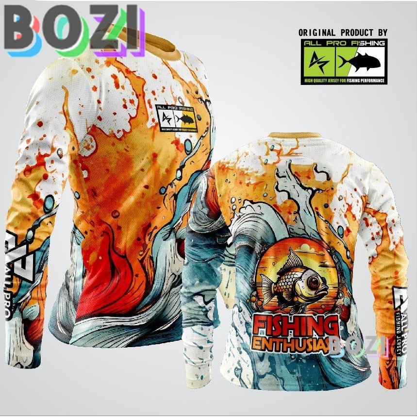 2025 New Design Baju Pancing Long Sleeve Full Sublimation 3D Printed ...