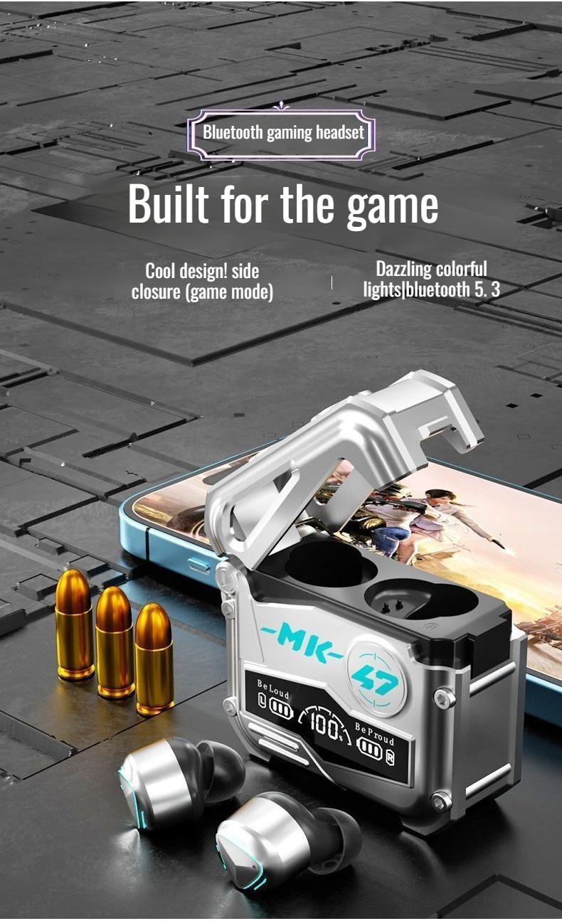 Mech cool high sound quality bluetooth inear headset long range gaming ...