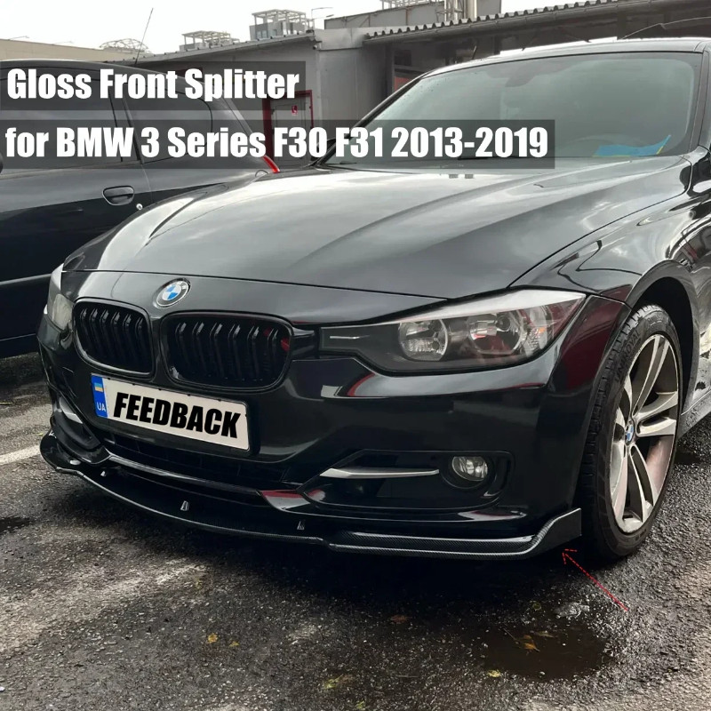 For BMW 3 Series F30 F31 2013-2019 Car Front Bumper Lip Spoiler ...