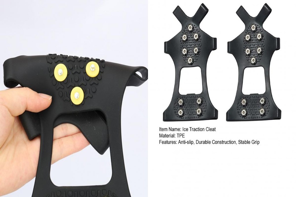 Heavy-duty Ice Cleats for Boots Silicone Binding Shoe Claws Anti-slip ...