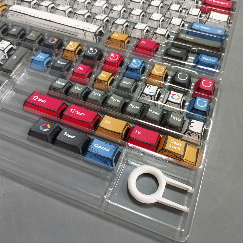 PBT Keycap Cherry Comic Style 136 Key Hand-painted sketch Classic ...