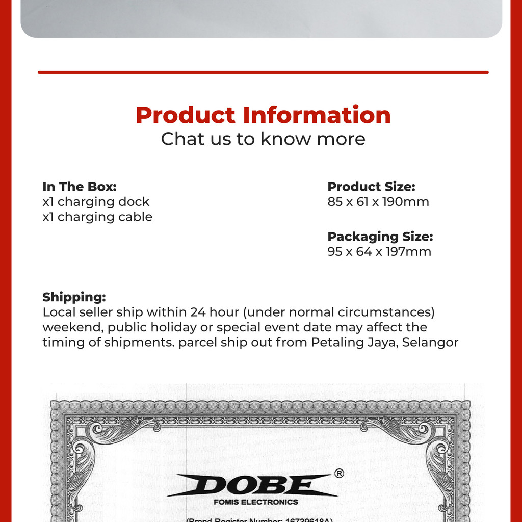 DOBE PS5 Dual Charging Station Dualsense Controller Gaming Charging Dock TP5-0521B | Shopee Malaysia