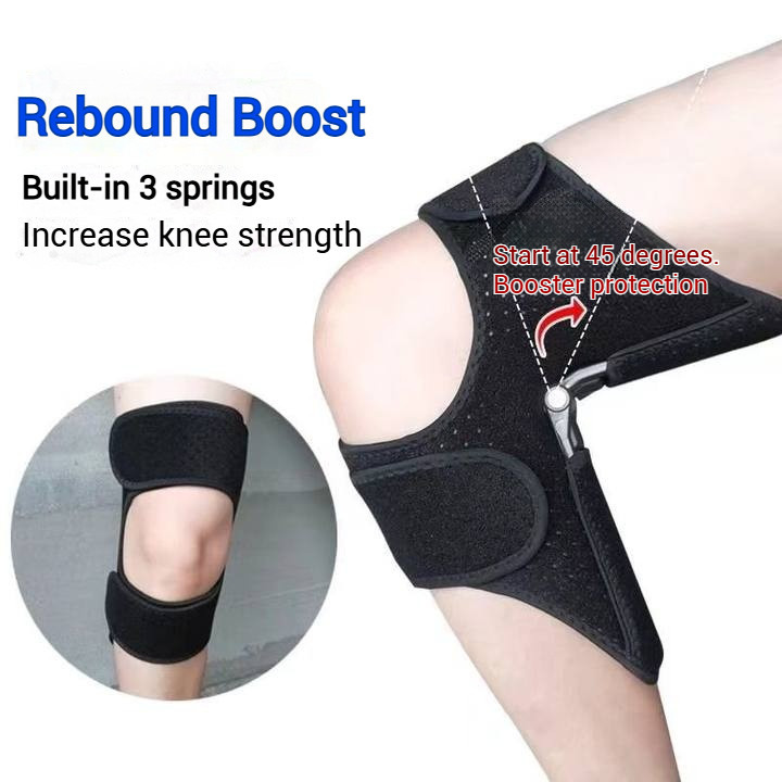 2PCS Knee Booster Support Joint Support Knee Pad Non-slip Lift Pain ...