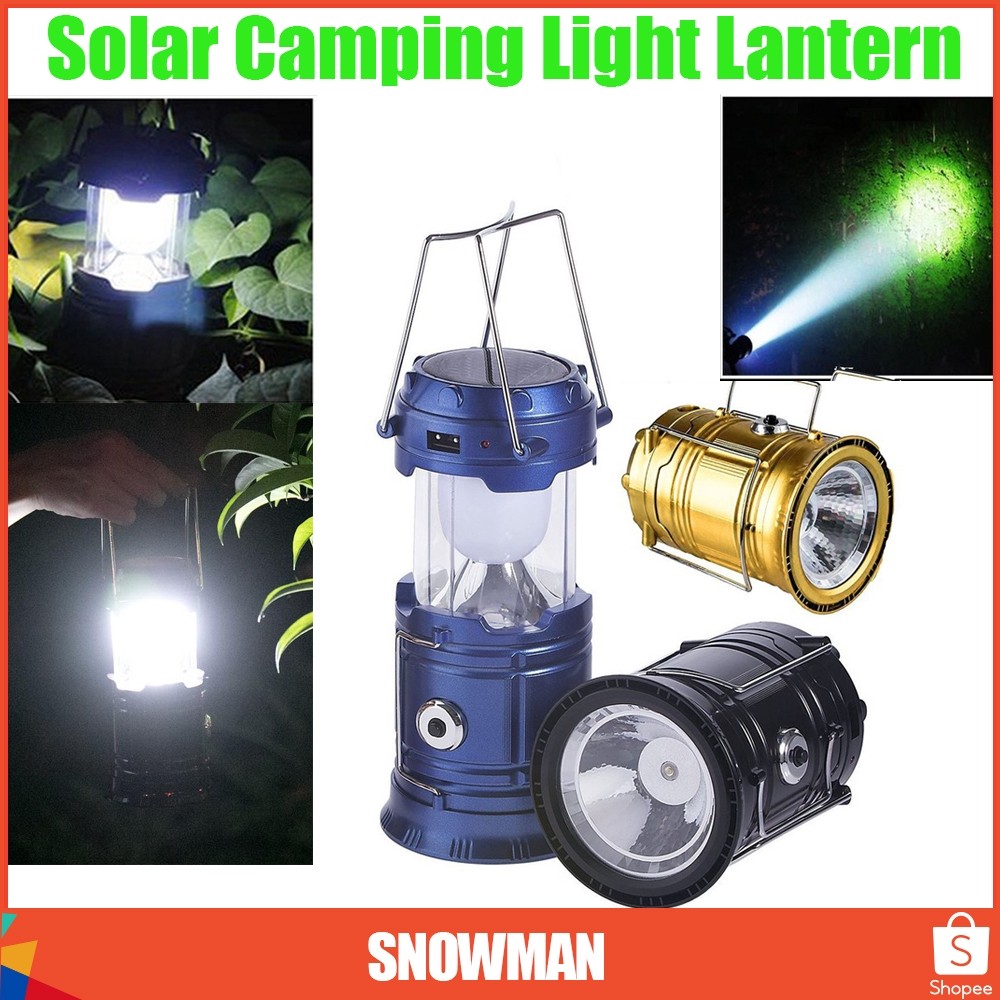 in stock Super Bright Rechargeable Solar Camping Light Lantern Foldable ...