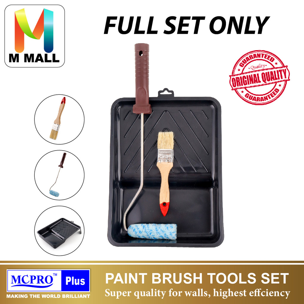 PAINT BRUSH SET PA410 ROLLER HANDLE WITH 7" PAINT TRAY M863 / M864 PA730 FIA2015/ M865 FIA2357 3 ...