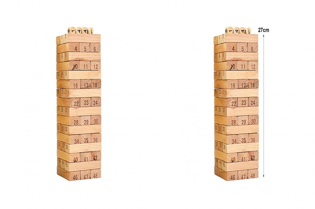 Building Block Tumbling Tower Game Building Kids Block Stacking Game ...