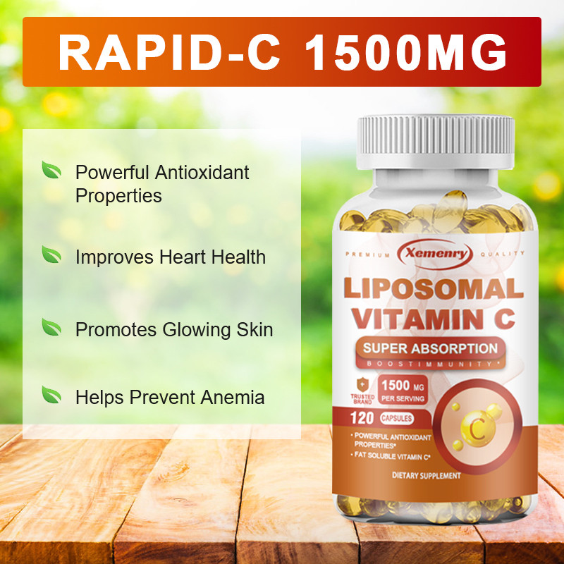 Premium Liposomal Vitamin C - Highly Absorbable Ascorbic Acid to ...