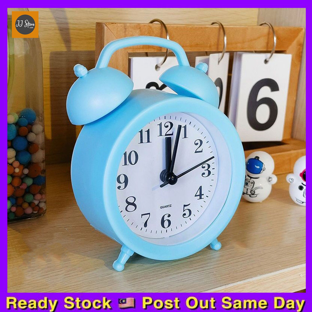 Jam Loceng Alarm Clock Classic Retro Twin Bell Mini Analogue Bedside ...
