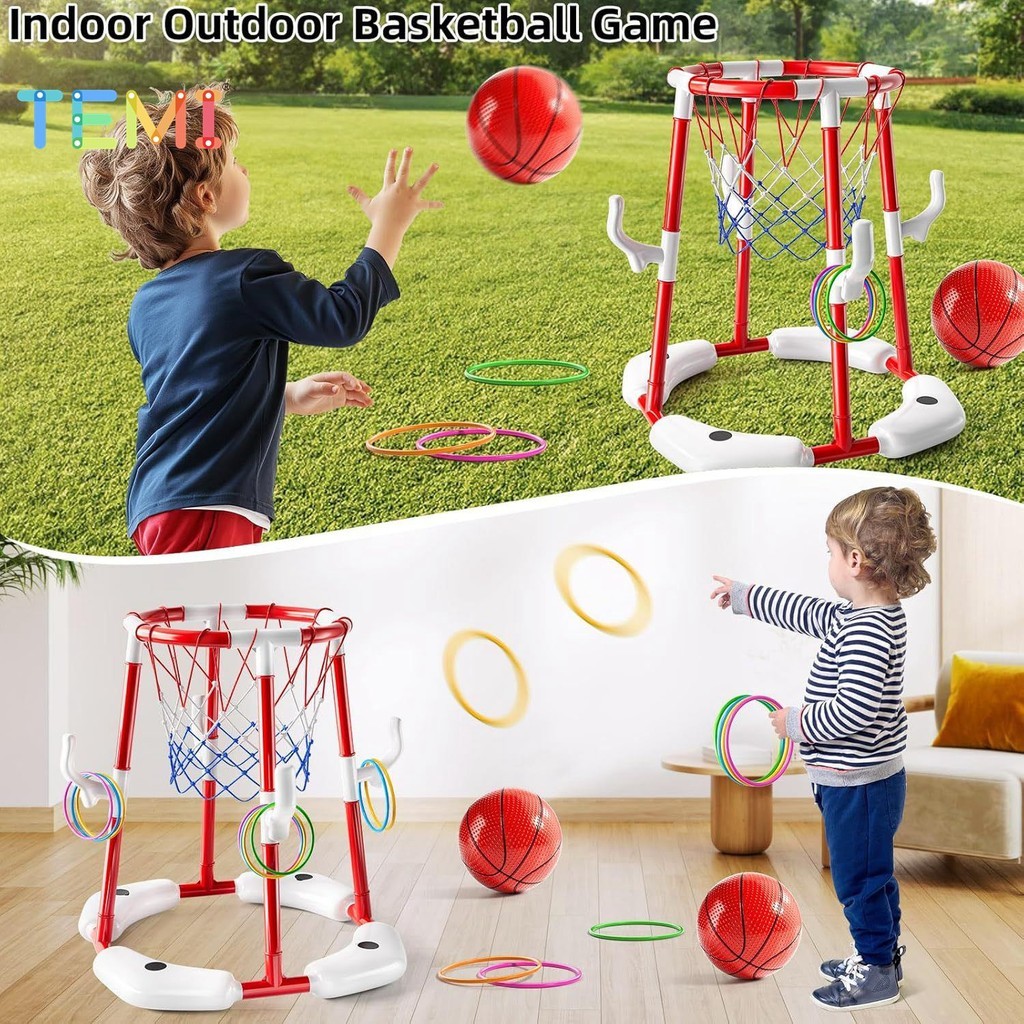 TEMI Pool Basketball Hoop Water Floating Objects Throwing Ring ...