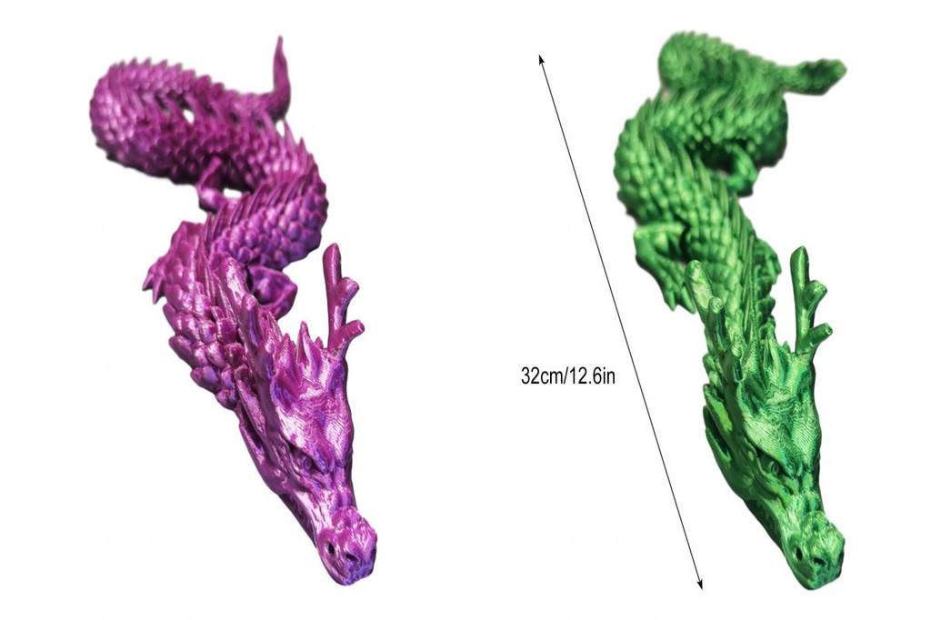 [CS] Dragon Art Piece Unique Dragon Statue Vibrant Color Chinese Dragon ...