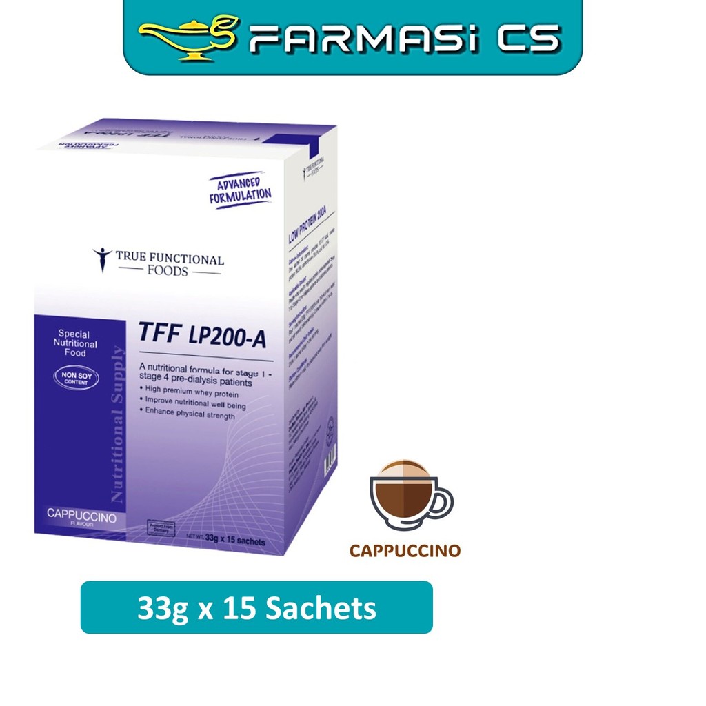 True Functional Foods TFF LP200-A 33g x 15 Sachets CAPPUCCINO Flavour ...