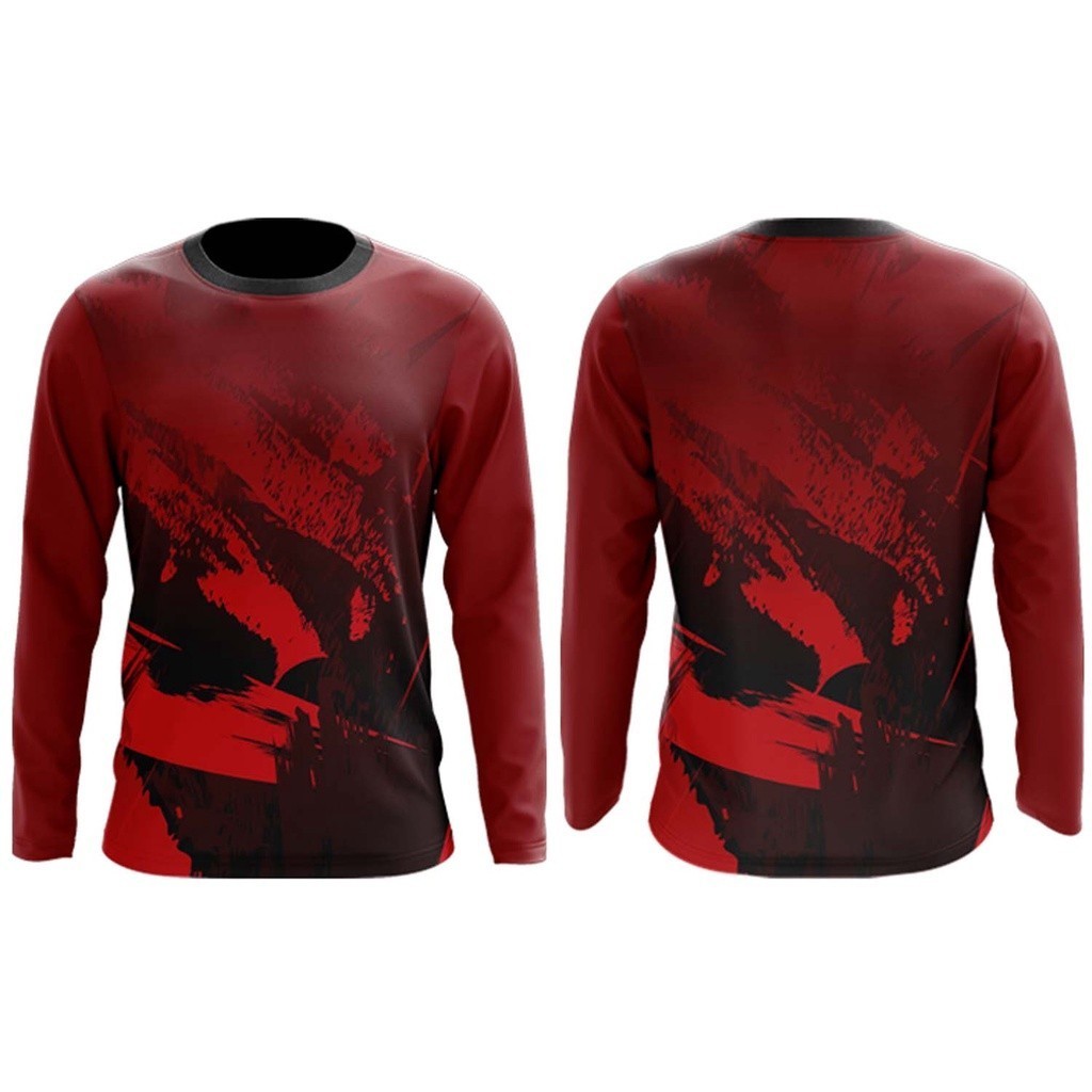 Axellent Splash Red Jersey jersi merah red baju custom name lengan ...