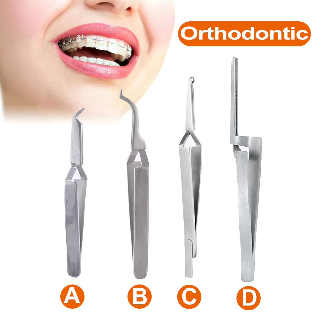 Dental Orthodontic Posterior Bracket Tweezer Buccal Tube Bonding ...