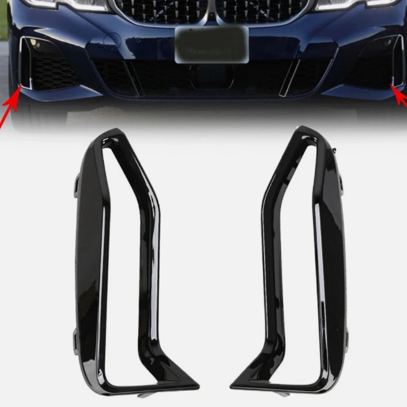 Front Fog Light Cover Trims 51118093302 51118093301 For BMW 3 Series ...