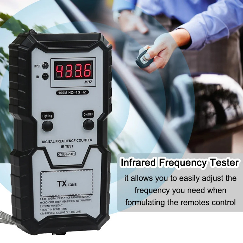 NEW digital frequency meter Car Keys Infrared Frequency Tester 100M ...