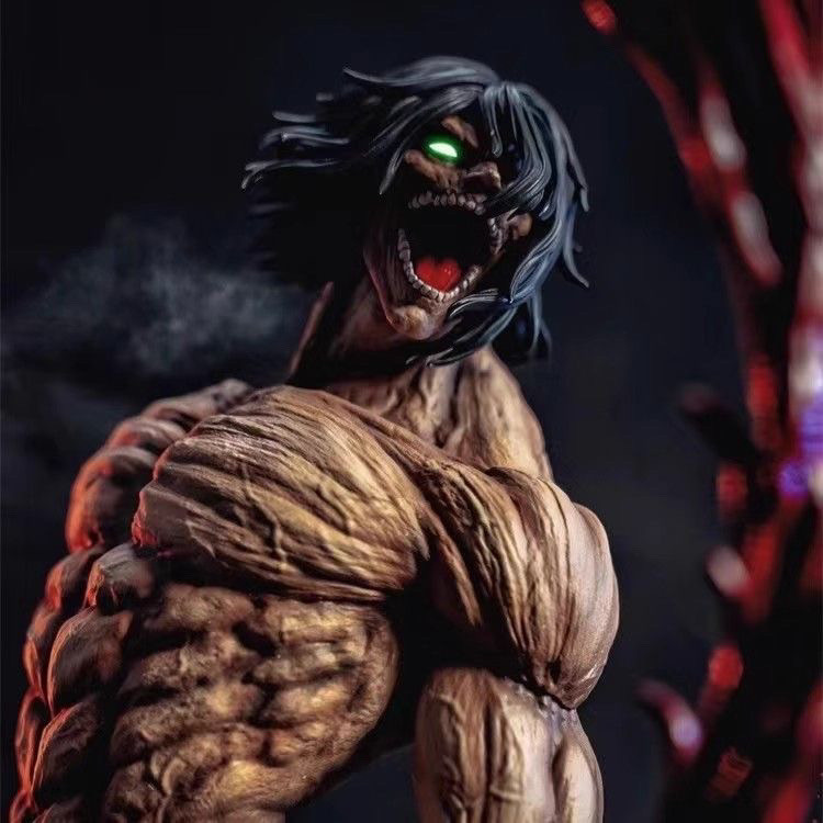 Yoyo Attack on Titan Combat Form Allen Base Figure Model Statue Desktop ...
