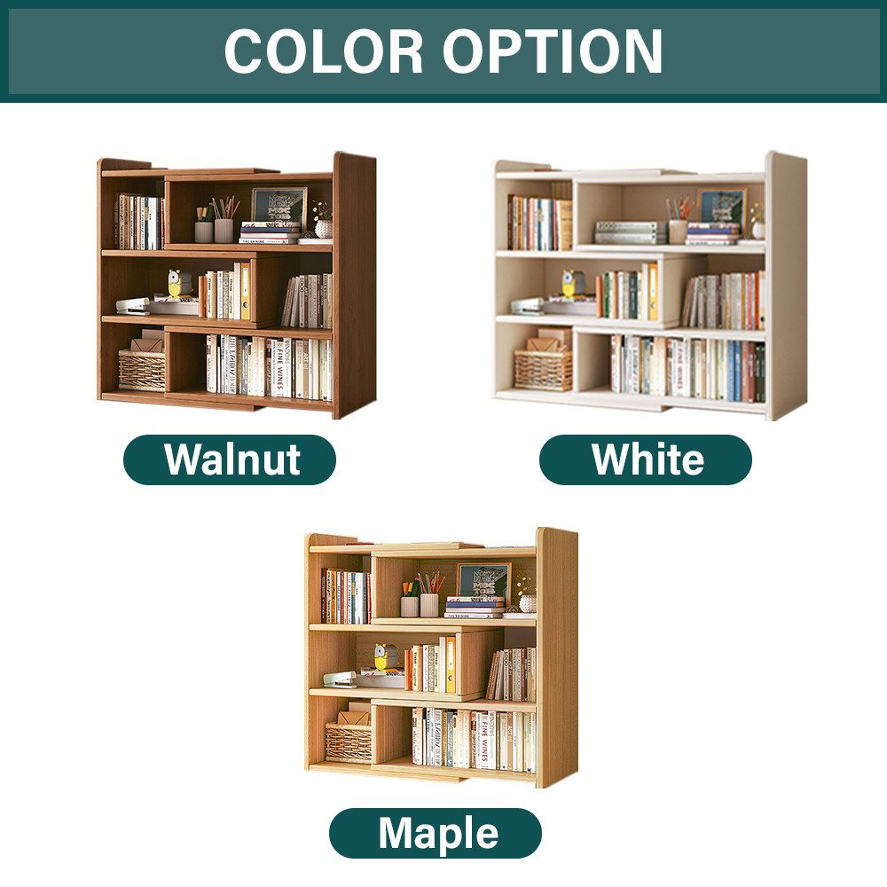 Worthbuy Wooden Scalable Shelf Extendable Storage Rack Book Organizer ...