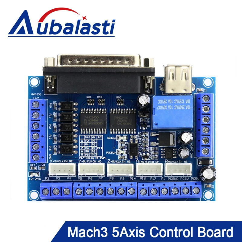 Aubalasti CNC Mach3 5Axis USB CNC Smooth Stepper Motion Controller Card ...