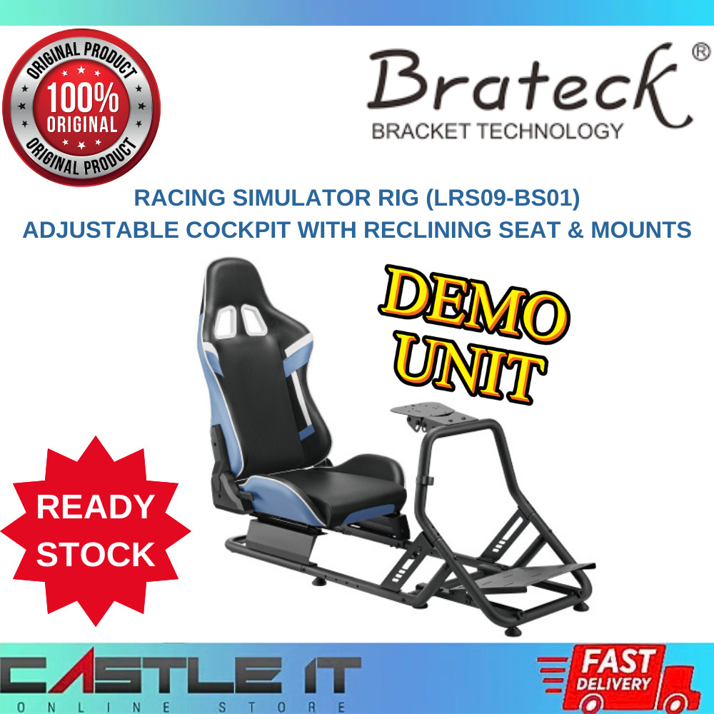 DEMO - Brateck Racing Simulator Rig LRS09-BS01 - Adjustable Cockpit ...