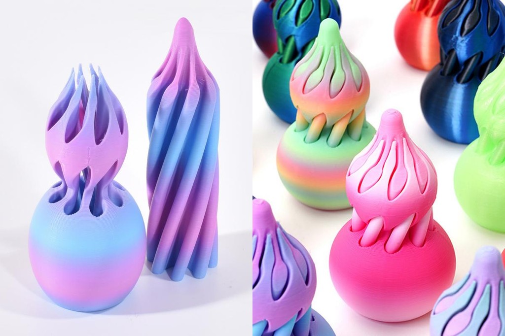 [poslajudo] 3d Printed Gourd Interactive Gourd Toy Mini Spiral Gourd ...