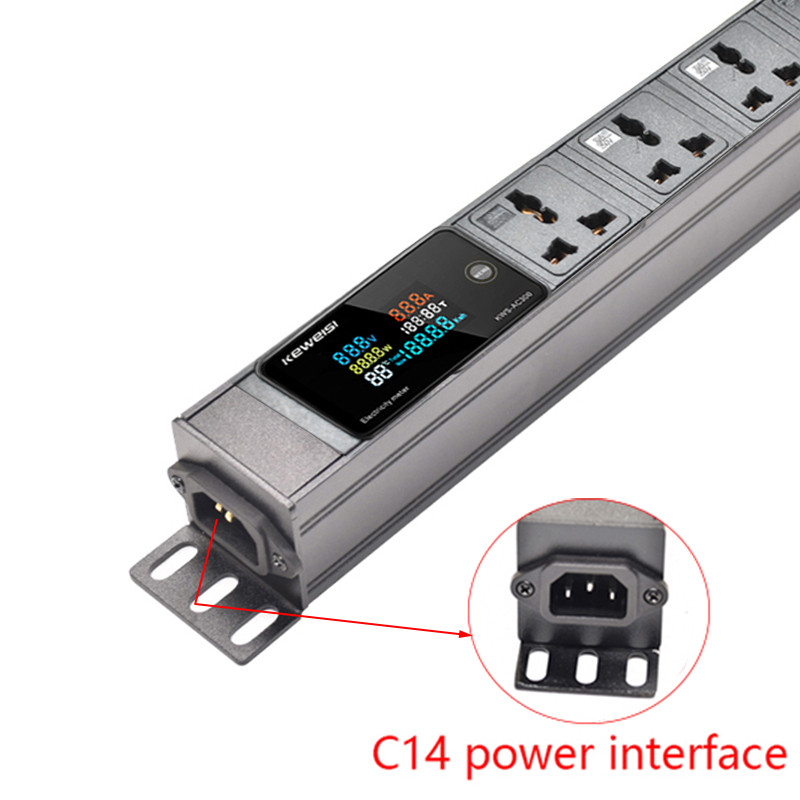C14 Input Power Distribution Unit Pdu Power Strip Universal Hole Socket 2 13 Positions Without