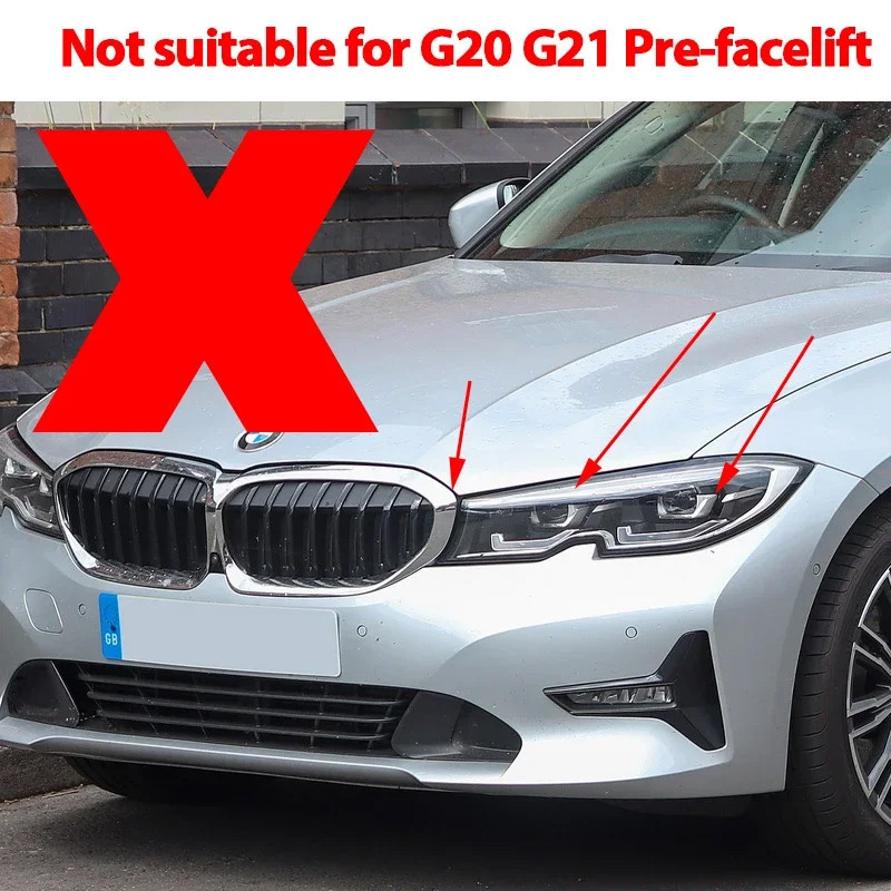New BMW G20 LCI LED Light Car Front Bumper Grille Daylight Grille Lip ...