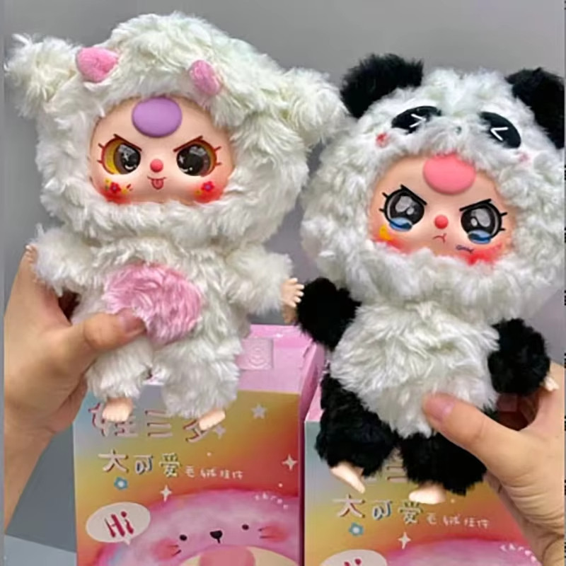 2PCS Baby Three Model Plush Blind Box Cute Cartoon Rabbit Toys Ornament ...