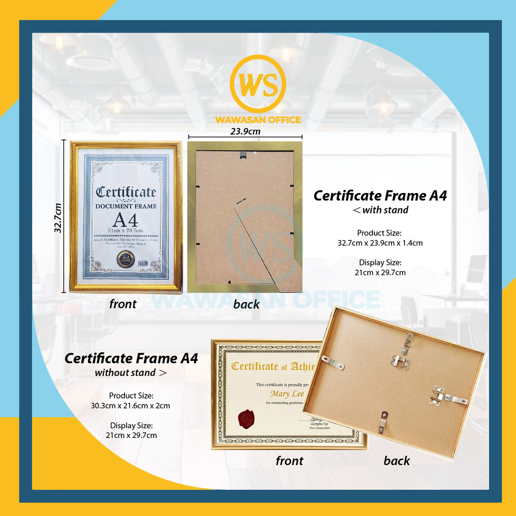 A4 Certificate Frame / Document Frame Sijil A4 / Phot Frame A4 / Frame ...
