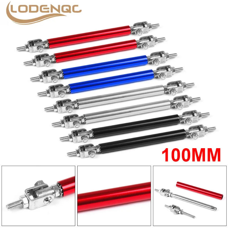 Lodenqc Stainless Steel Bumper Lip Adjust Front Strut Splitter Rod Tie ...
