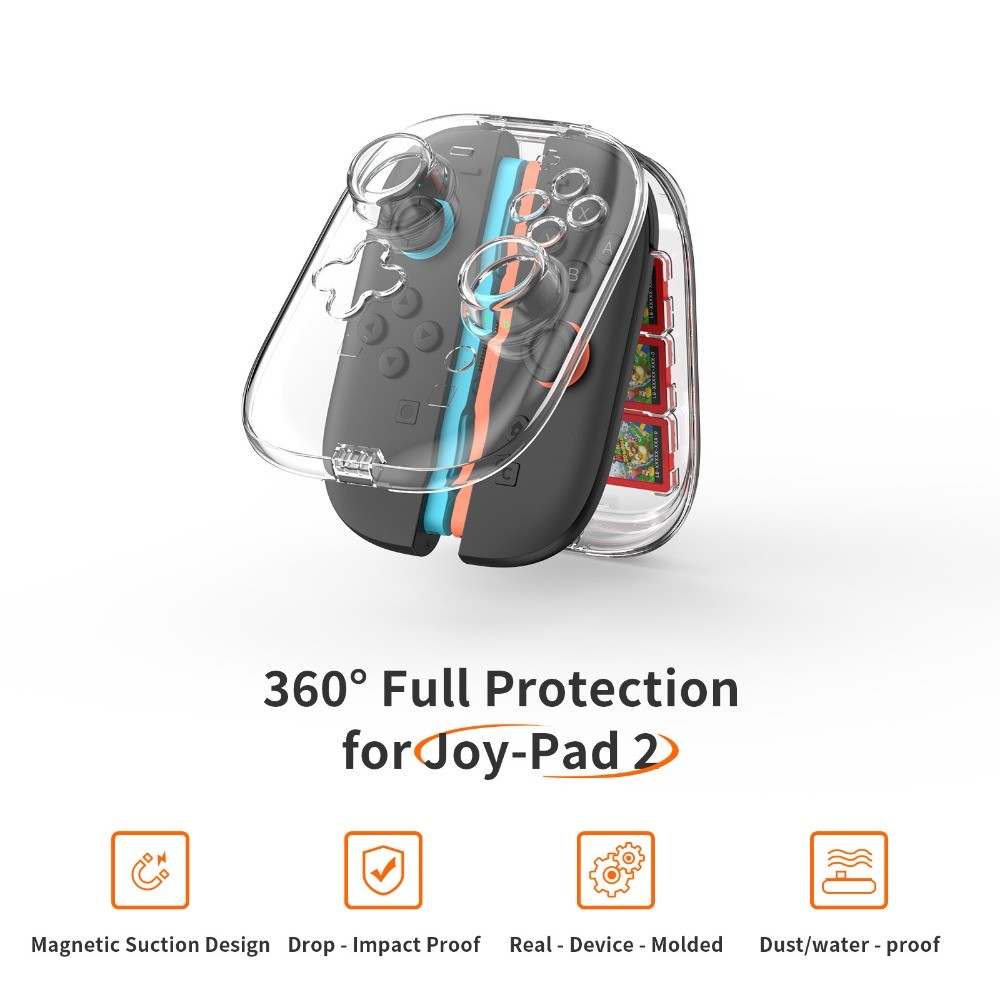 Crystal Clear Case for Nintendo Switch 2 Joycon Storage Shell Box Game ...