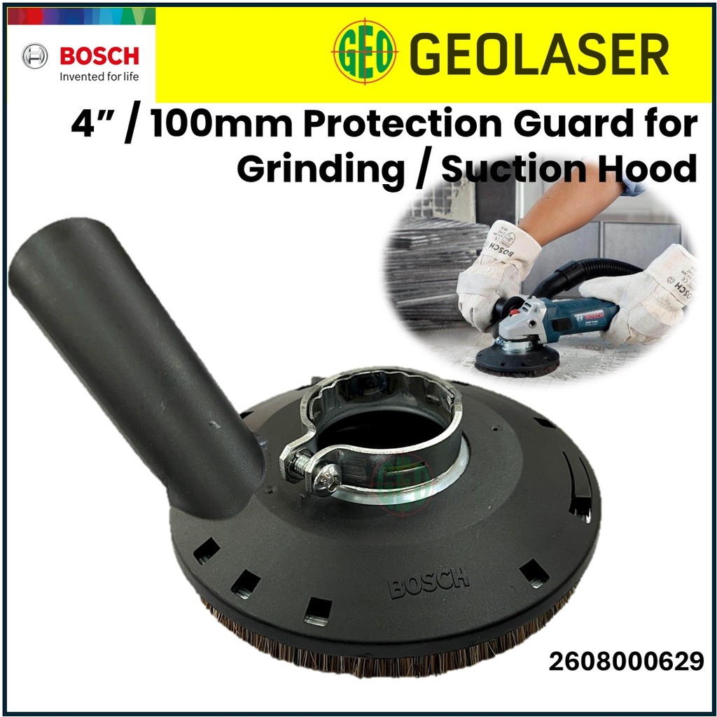 Bosch 4" / 100mm Dust Extraction Protection Guard Suction Hood for ...
