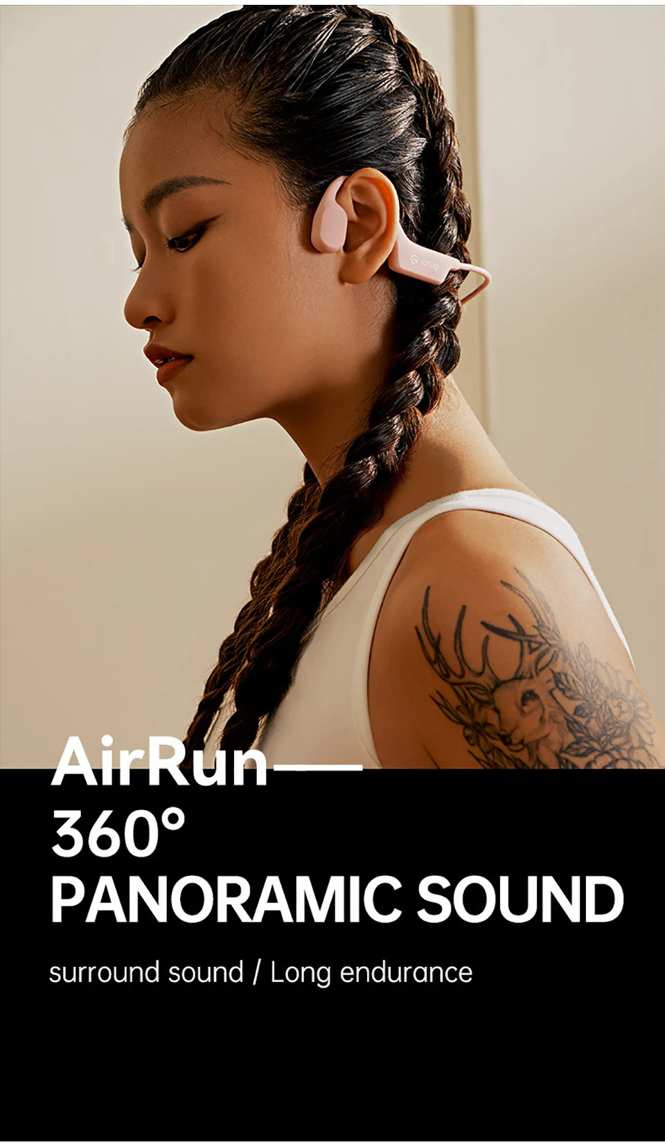 Sanag A30S Pro Air Conduction Wireless Bluetooth 5.3 Earphone Open Ear ...